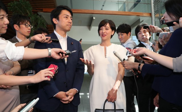 小泉进次郎小泉又小泉孝太郎大山谷图库 